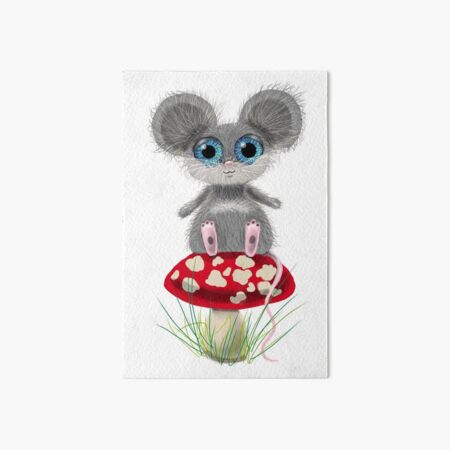 "Cute mouse on toadstool" Art Board Print for Sale by Cgarland1985 ...