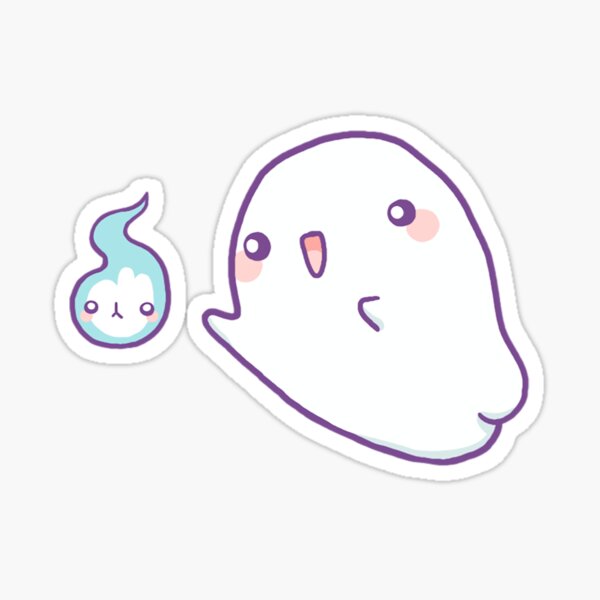 "Wildfire - Halloween kawaii Ghost - Spooky - Cute Gothic" Sticker for ...