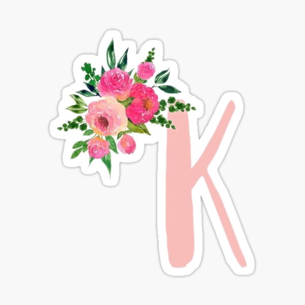 "K Monogram" Sticker for Sale by evahayman | Redbubble