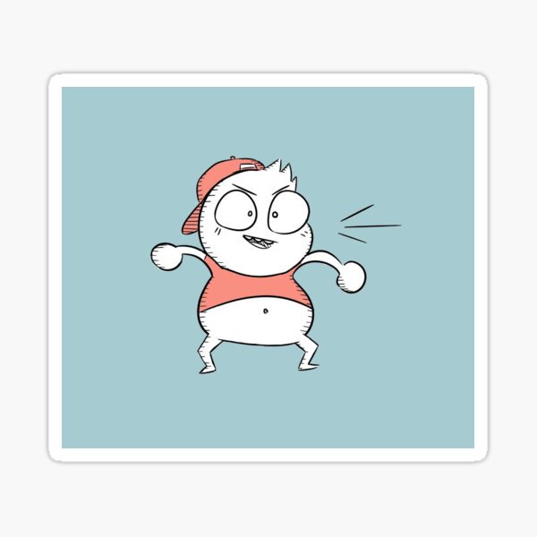 "Rowdy boy" Sticker by cubbert | Redbubble