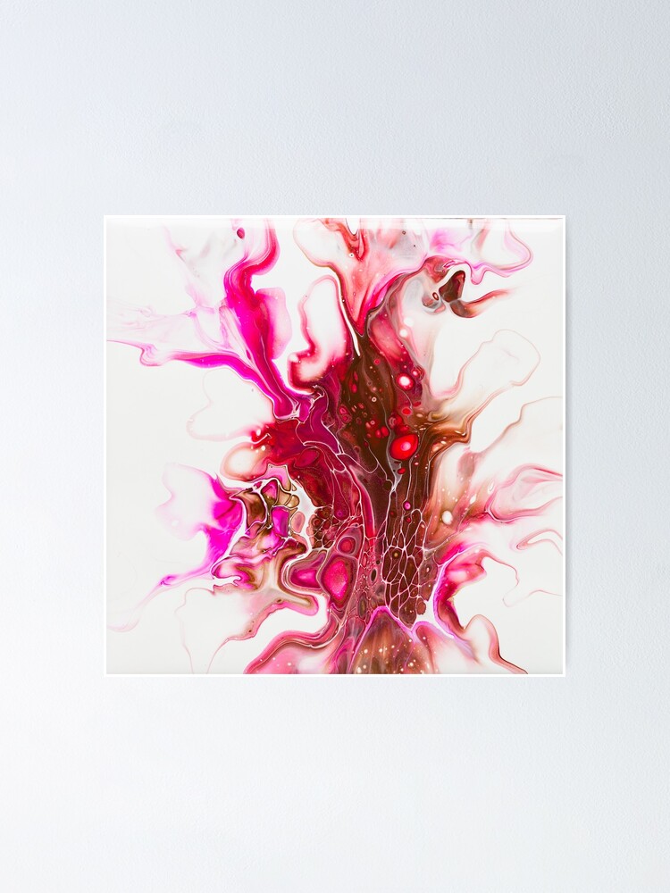 "Fairy Pink Fluid Art" Poster by Katha-Rina | Redbubble