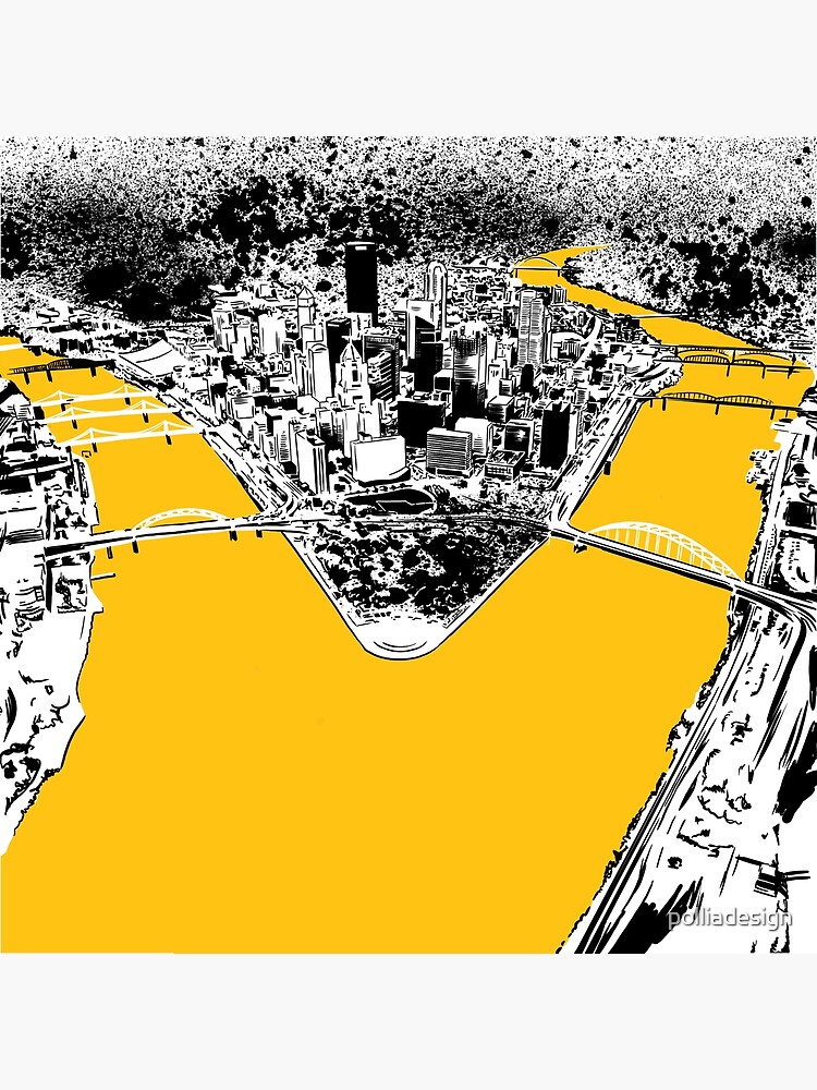 "Pittsburgh Three Rivers" Photographic Print for Sale by polliadesign ...