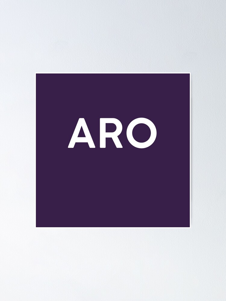 "LGBT Label - Aro" Poster for Sale by zanecweber | Redbubble