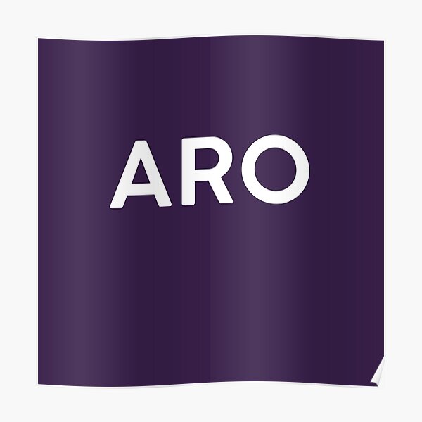 "LGBT Label - Aro" Poster for Sale by zanecweber | Redbubble