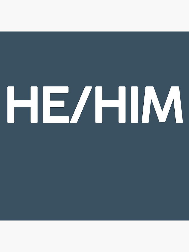 "LGBT Label - He/Him" Poster for Sale by zanecweber | Redbubble