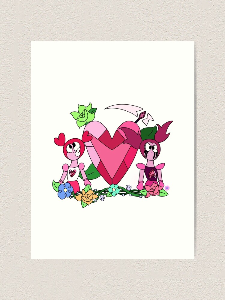 "Happy Sad Spinel" Art Print by LittleMoonn | Redbubble