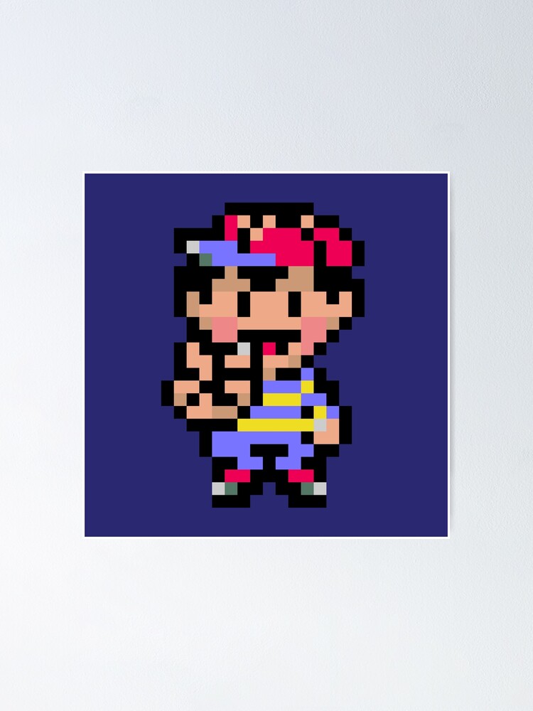"Earthbound Ness sprite" Poster by jimmyfenomeno | Redbubble