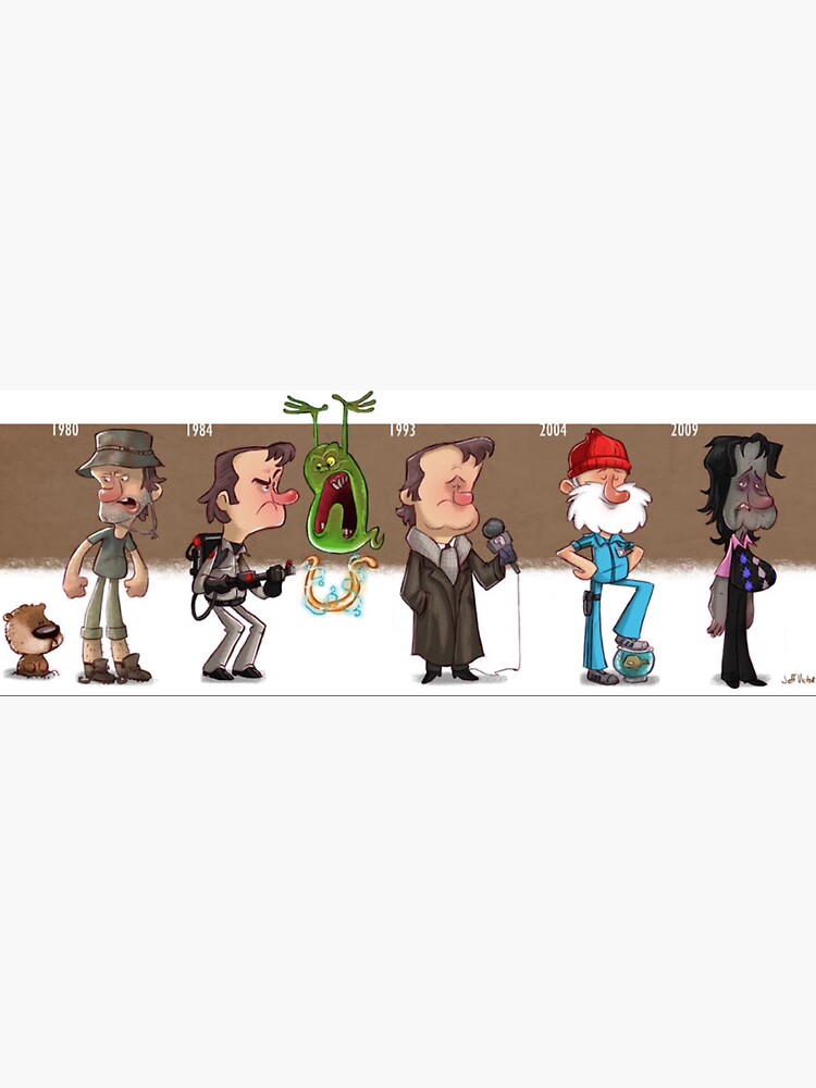 "Bill Murray timeline " Sticker for Sale by Izzygarcia | Redbubble