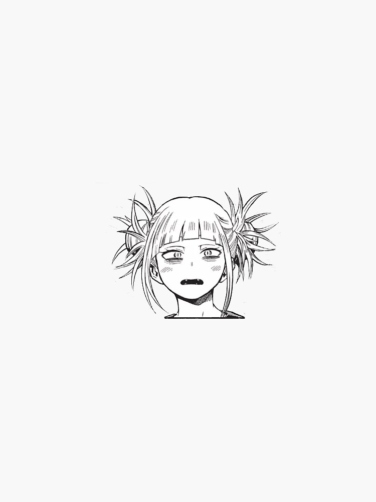 "Toga is confused.." Sticker for Sale by Baerura | Redbubble