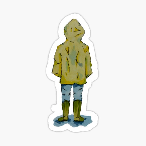 "raincoat" Sticker for Sale by Lniki | Redbubble