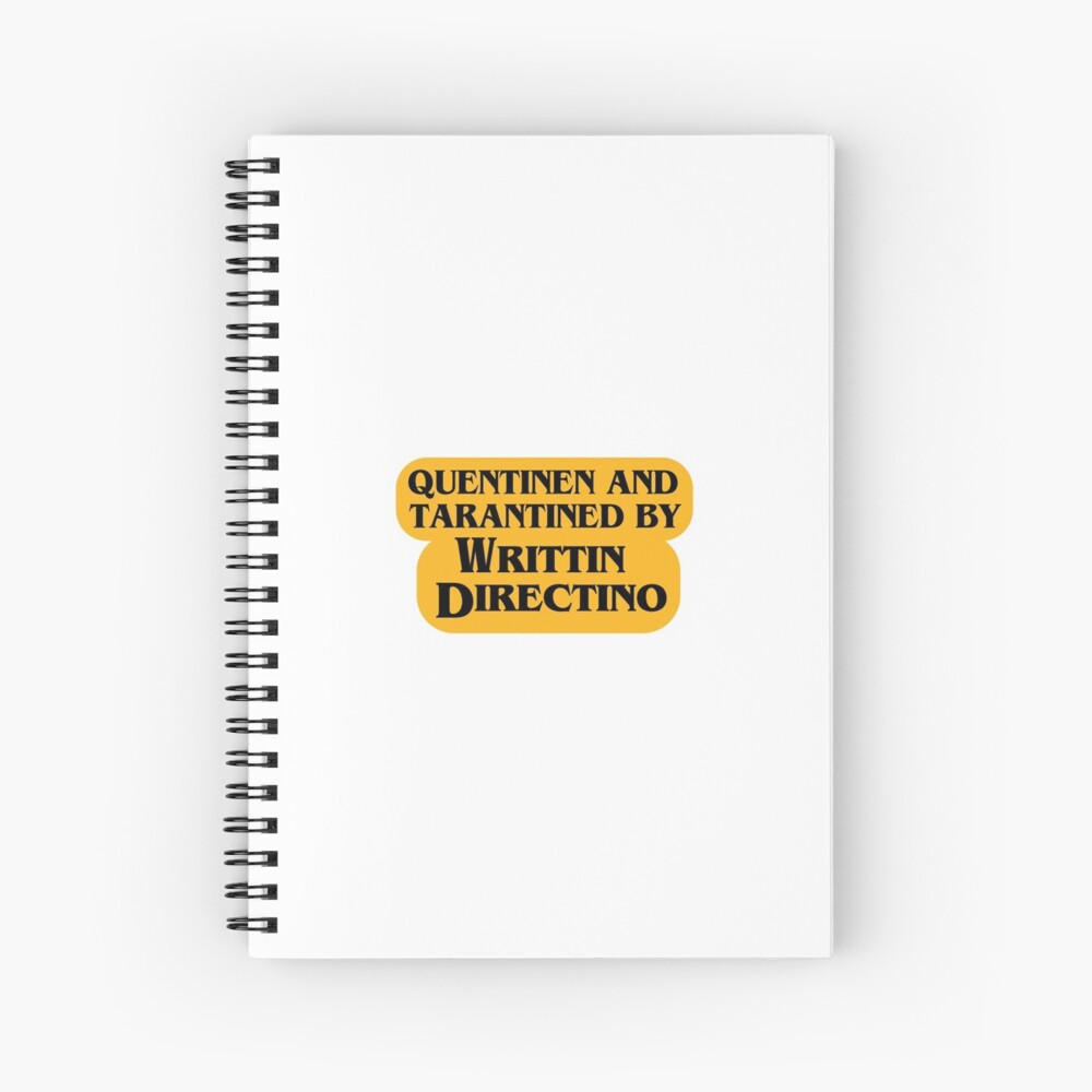 "Written and directed by Quentin Tarantino" Sticker for Sale by ...