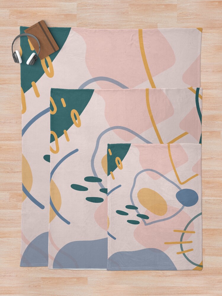 "Abstract Shapes" Throw Blanket for Sale by GreysPosy | Redbubble