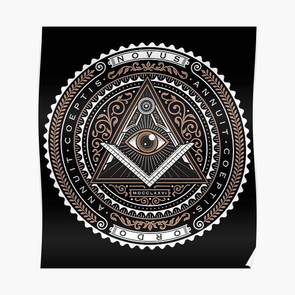 "All seeing eye emblem" Poster by HINKLE | Redbubble