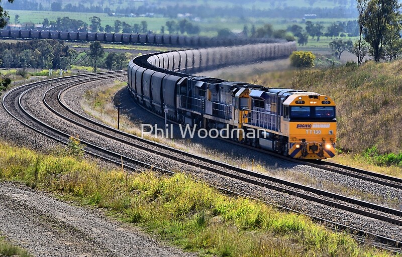 "Hunter Valley Coal Train NSW Australia" by Phil Woodman | Redbubble