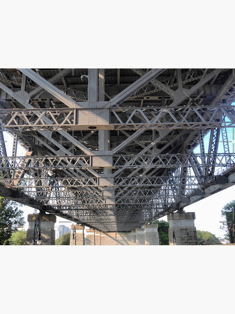 "Girders and Rivets in a DOF ( Sydney Harbour Bridge )" Sticker for ...