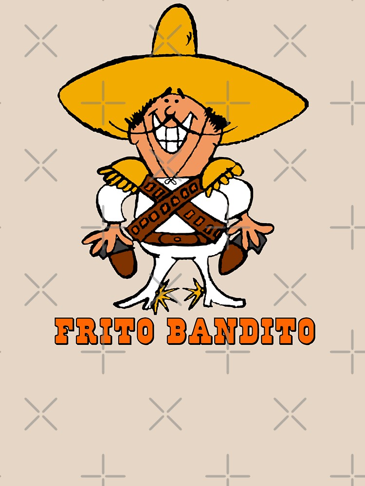 "Frito Bandito" T-shirt for Sale by Pop-Pop-P-Pow | Redbubble | fritos ...