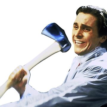 "American Psycho Axe" Sticker for Sale by zdburrage | Redbubble