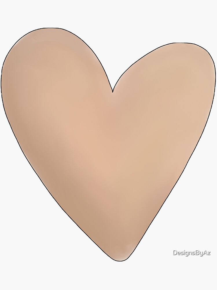 "Pink Love Heart Aesthetic Design " Sticker by DesignsByAz | Redbubble