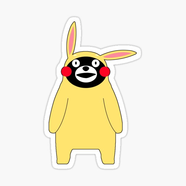 "Kumamon in Bunny Costume" Sticker for Sale by MWhydesigns | Redbubble