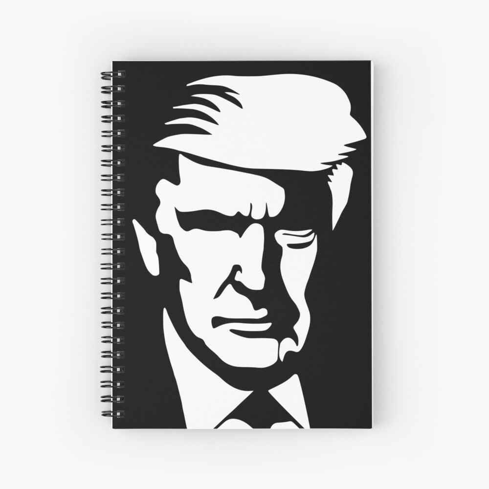 "President Donald Trump Silhouette" Spiral Notebook for Sale by ...