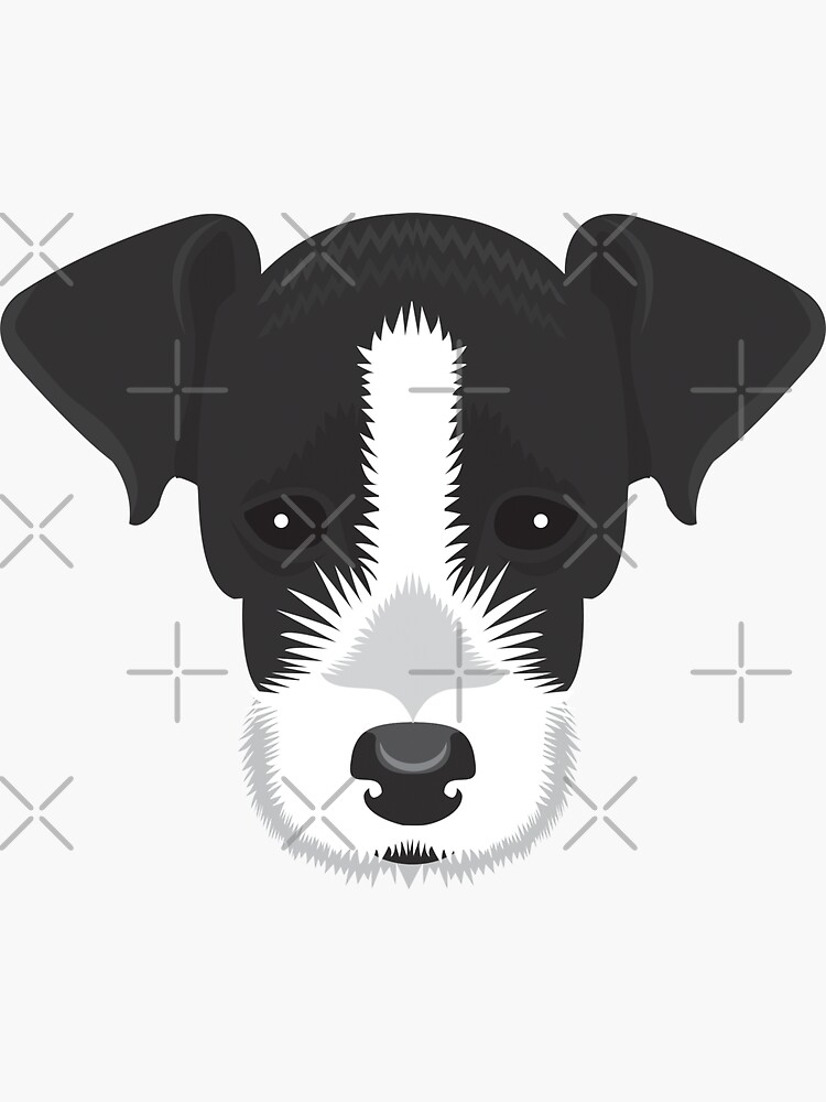 "Jack Russell Terrier" Sticker for Sale by threeblackdots | Redbubble