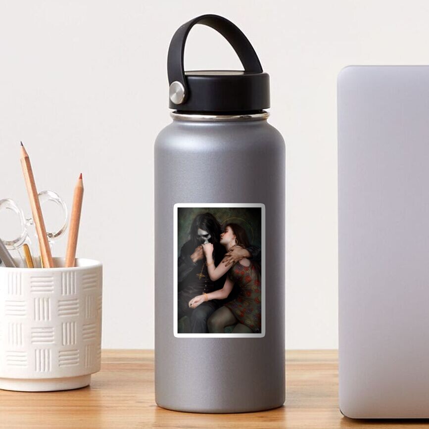 "Obscene Kiss" Sticker for Sale by Sabrina-Glik | Redbubble