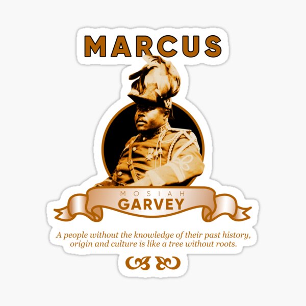 "Marcus Mosiah Garvey" Sticker for Sale by realbigenvelope | Redbubble