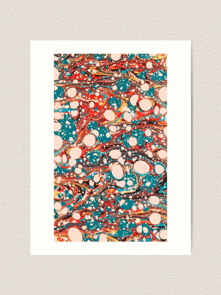 "Psychedelic Marbled Paper Splash Blob Pepe Psyche" Art Print for Sale ...