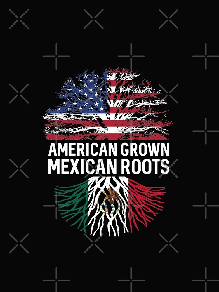 "American Grown Mexican roots US and Mexico flag tree " iPhone Case for ...