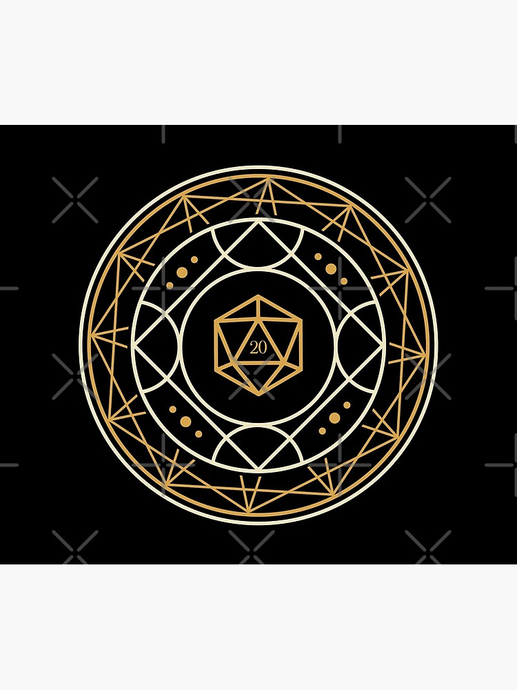 "Geometric Circle Magic Polyhedral D20 Dice of The Sorcerer" Throw ...