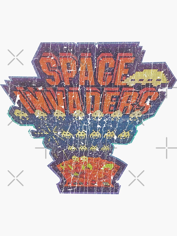 "Space Invaders 1980" Sticker by jacobcdietz | Redbubble