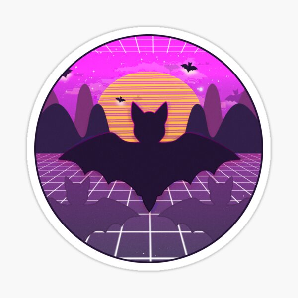 "Vaporware Bat" Sticker for Sale by RainbowGamer99 | Redbubble