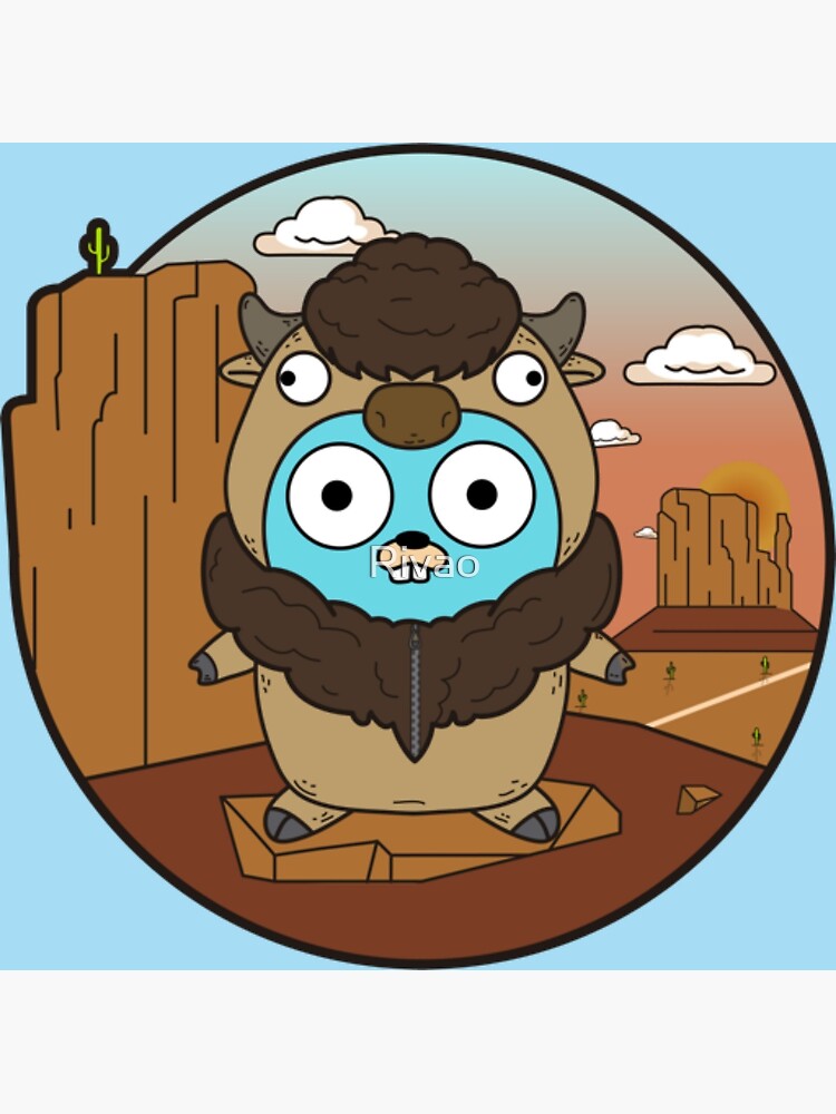 "Golang Buffalo FrameworkMerch Design" Poster for Sale by Rivao | Redbubble