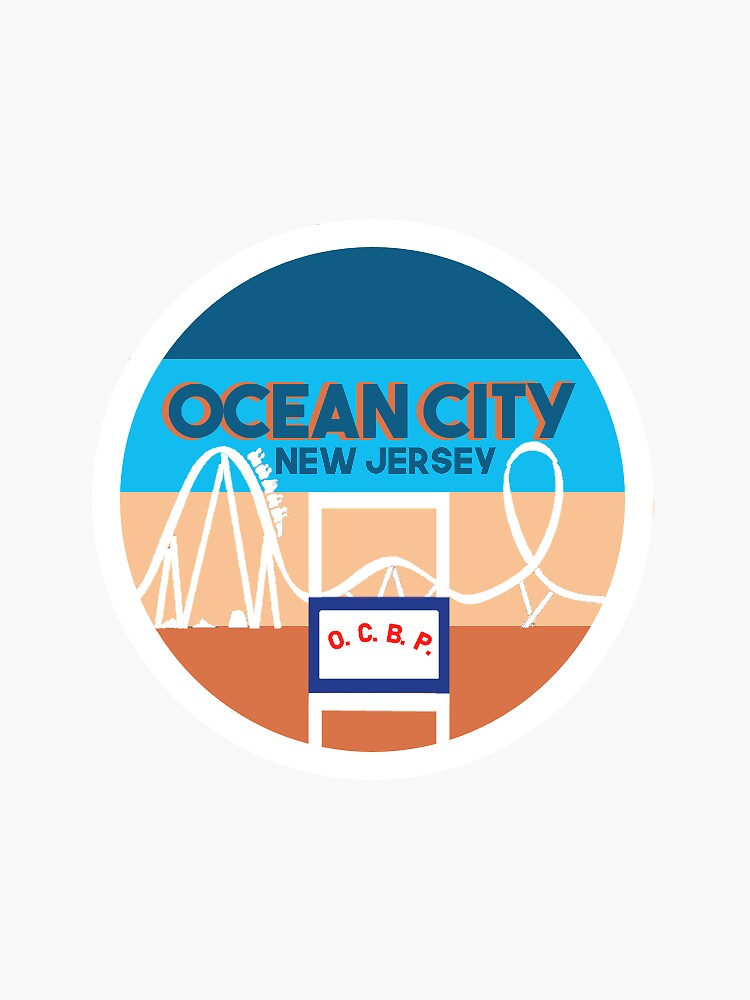 "Ocean City, New Jersey " Sticker for Sale by parkswift | Redbubble