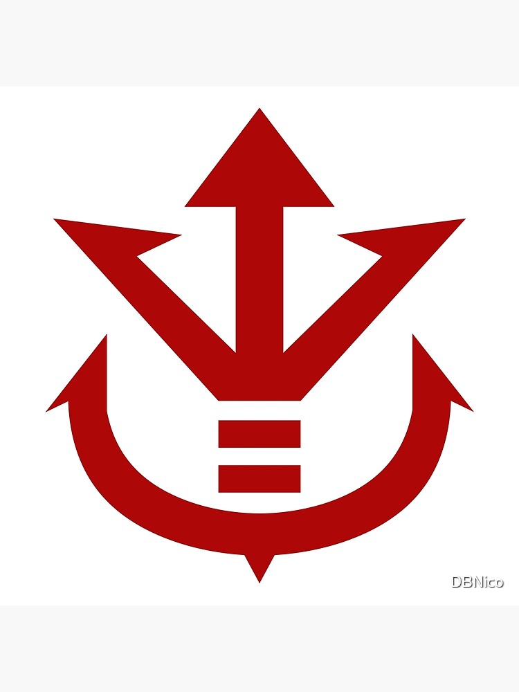 "Vegeta Saiyan Royal Symbol Dragon Ball" Poster for Sale by DBNico ...