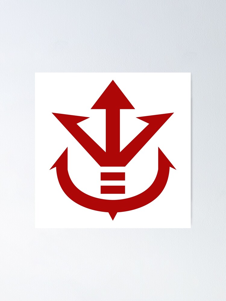 "Vegeta Saiyan Royal Symbol Dragon Ball" Poster for Sale by DBNico ...