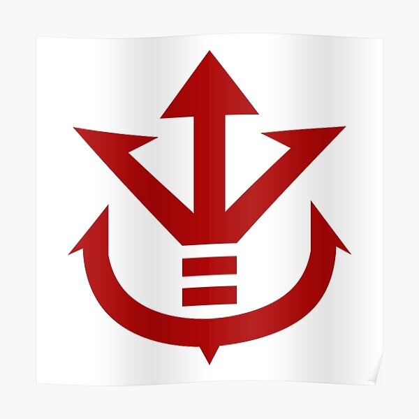 "Vegeta Saiyan Royal Symbol Dragon Ball" Poster for Sale by DBNico ...