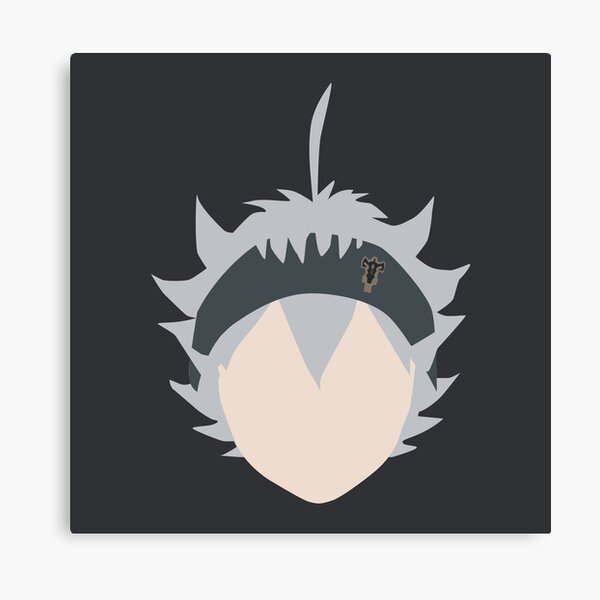 "Asta with Black Bulls logo- Black Clover illustrative vector portrait ...