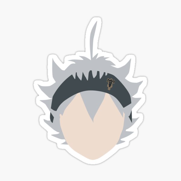 "Asta with Black Bulls logo- Black Clover illustrative vector portrait ...