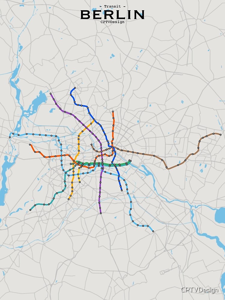 "Berlin Transit Map" Poster by CPTVDesign | Redbubble