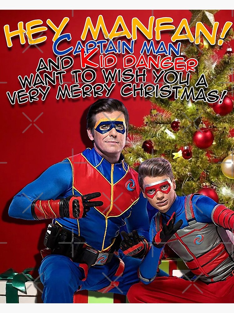 "Hey Manfans! Henry Danger Tribute Christmas Card!" Greeting Card for ...