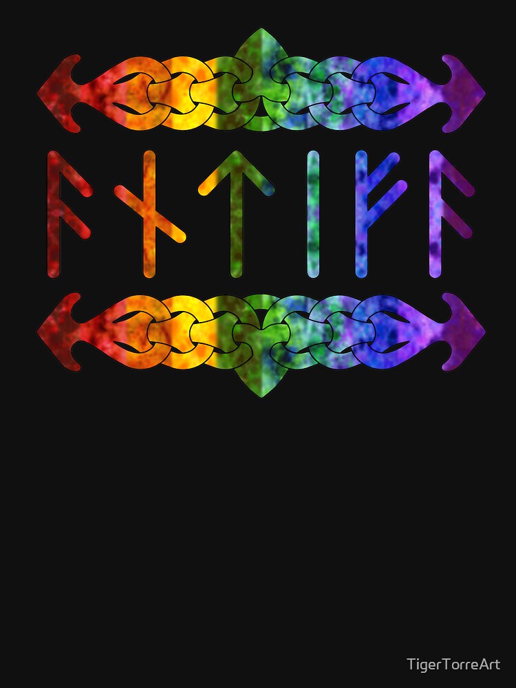 "Antifa Runes - Rainbow" T-shirt for Sale by TigerTorreArt | Redbubble ...