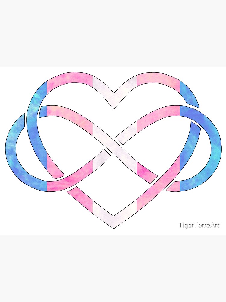 "Polyamory Heart - Trans Pride" Sticker for Sale by TigerTorreArt ...