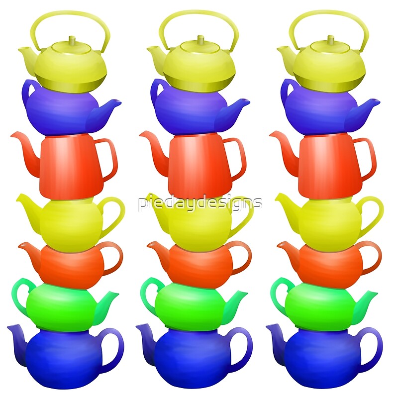 "Teapot Pattern" by piedaydesigns | Redbubble
