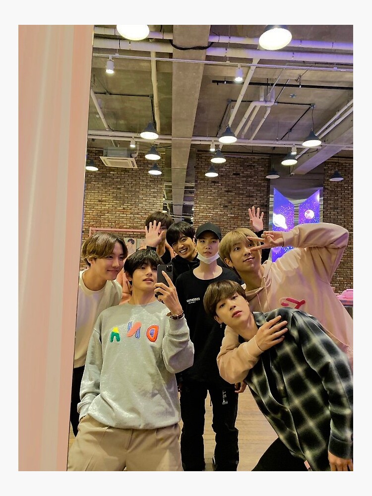 "BTS OT7 selca" Sticker for Sale by cutejoon | Redbubble