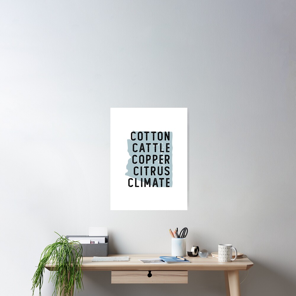 "The 5 C's of Arizona" Poster for Sale by LostCauseAZ | Redbubble