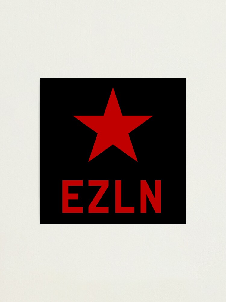 "EZLN Flag" Photographic Print for Sale by SpaceDogLaika | Redbubble
