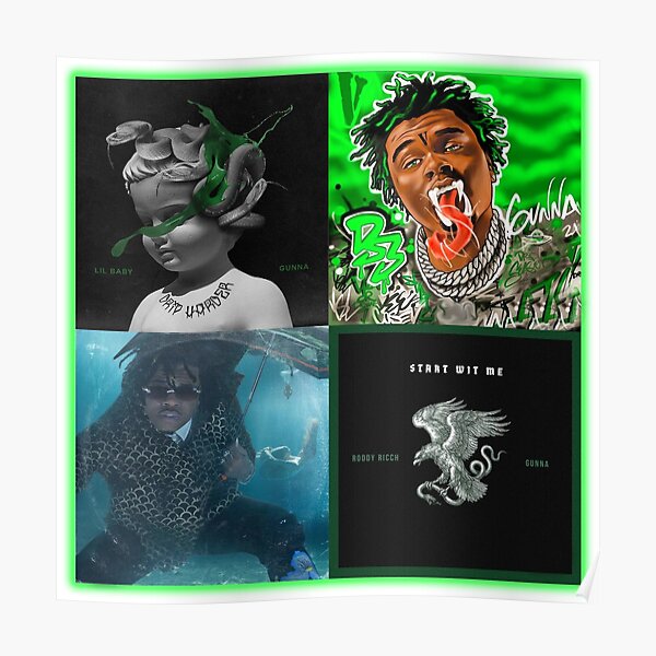 "Gunna Album Art Collage" Poster for Sale by HaysMolm | Redbubble