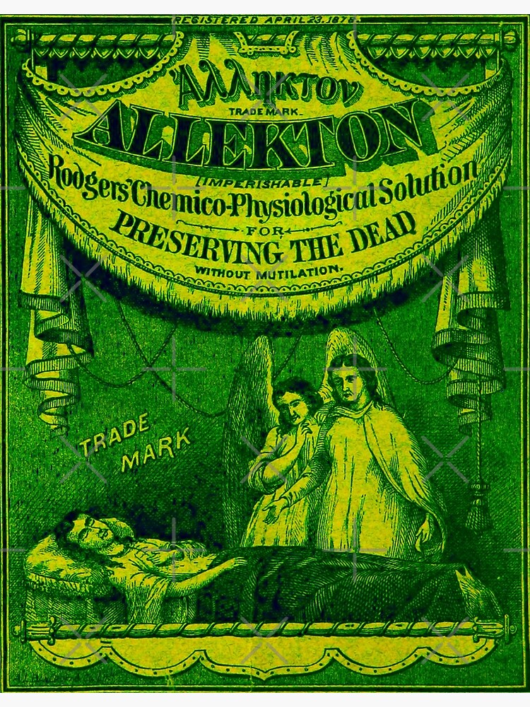 "Best Vintage Advertisement for Embalming Fluid!" Poster for Sale by ...