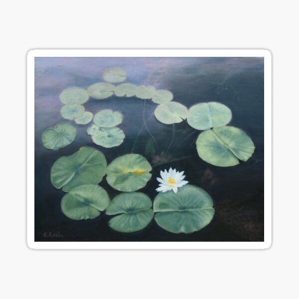 "Water Lily" Sticker by erittler | Redbubble